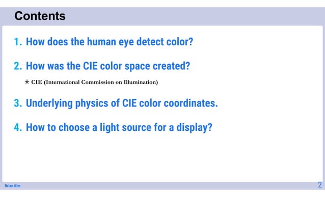 Introduction to Color Science for display engineer | PPT