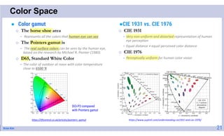 Introduction to Color Science for display engineer | PPT