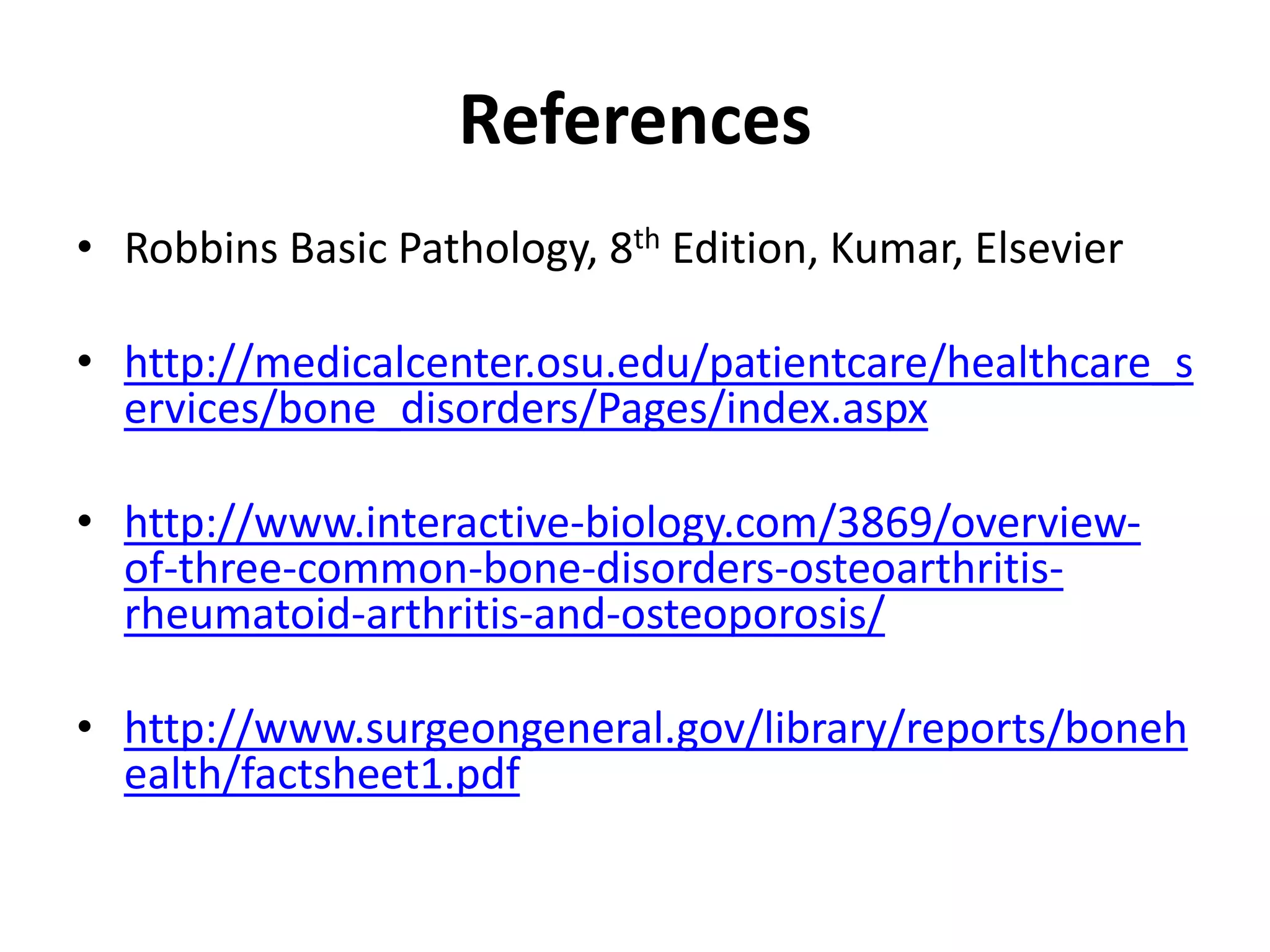 Introduction to Common Bone Disorders | PPTX