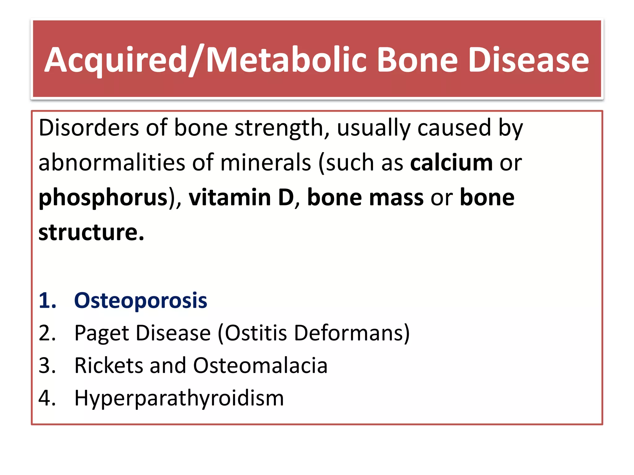 Introduction to Common Bone Disorders | PPTX