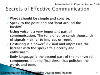 Introduction to communication skills - I | PPSX