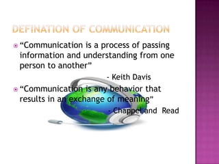 Introduction to communication | PPT