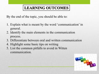 Introduction to communication | PPTX