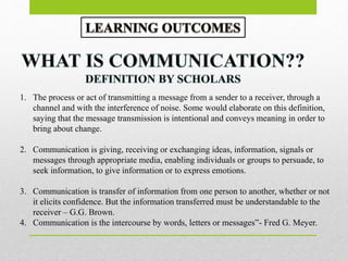 Introduction to communication | PPTX