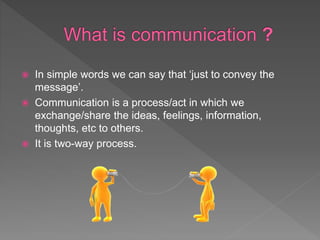 Introduction to communication | PPTX