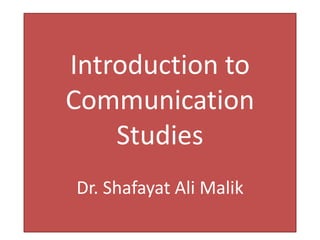 Introduction to communication | PPTX