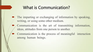 Introduction to Communication.pptx...... | PPT