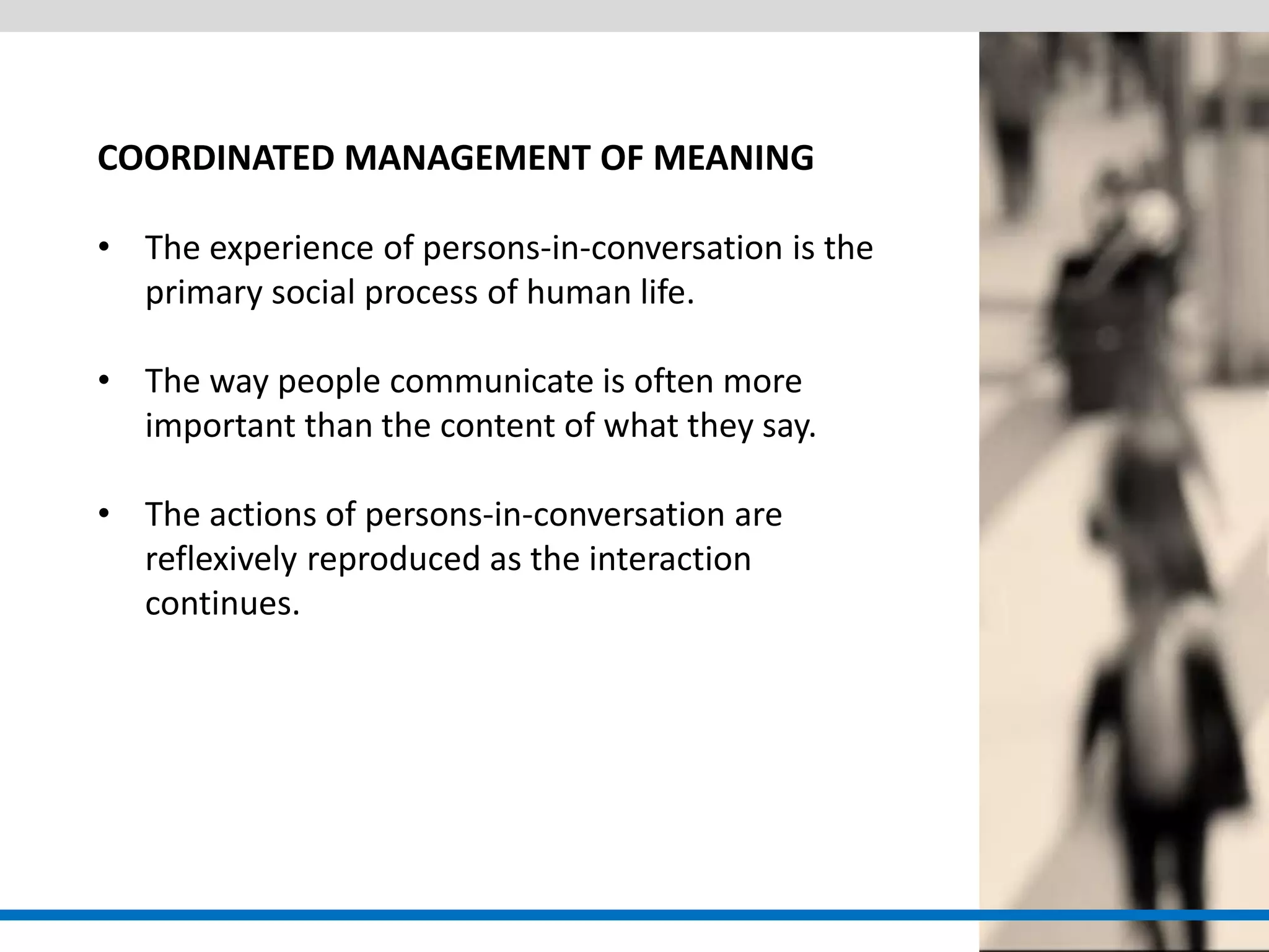 Introduction to communication coordinated management of meaning | PDF
