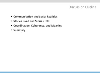 Introduction to communication coordinated management of meaning | PDF