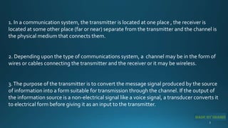 Introduction to communication engineering By Shahin | PPTX