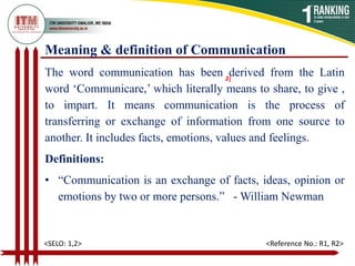 Introduction to Communication( ppt) 2.pptx | Email | Internet