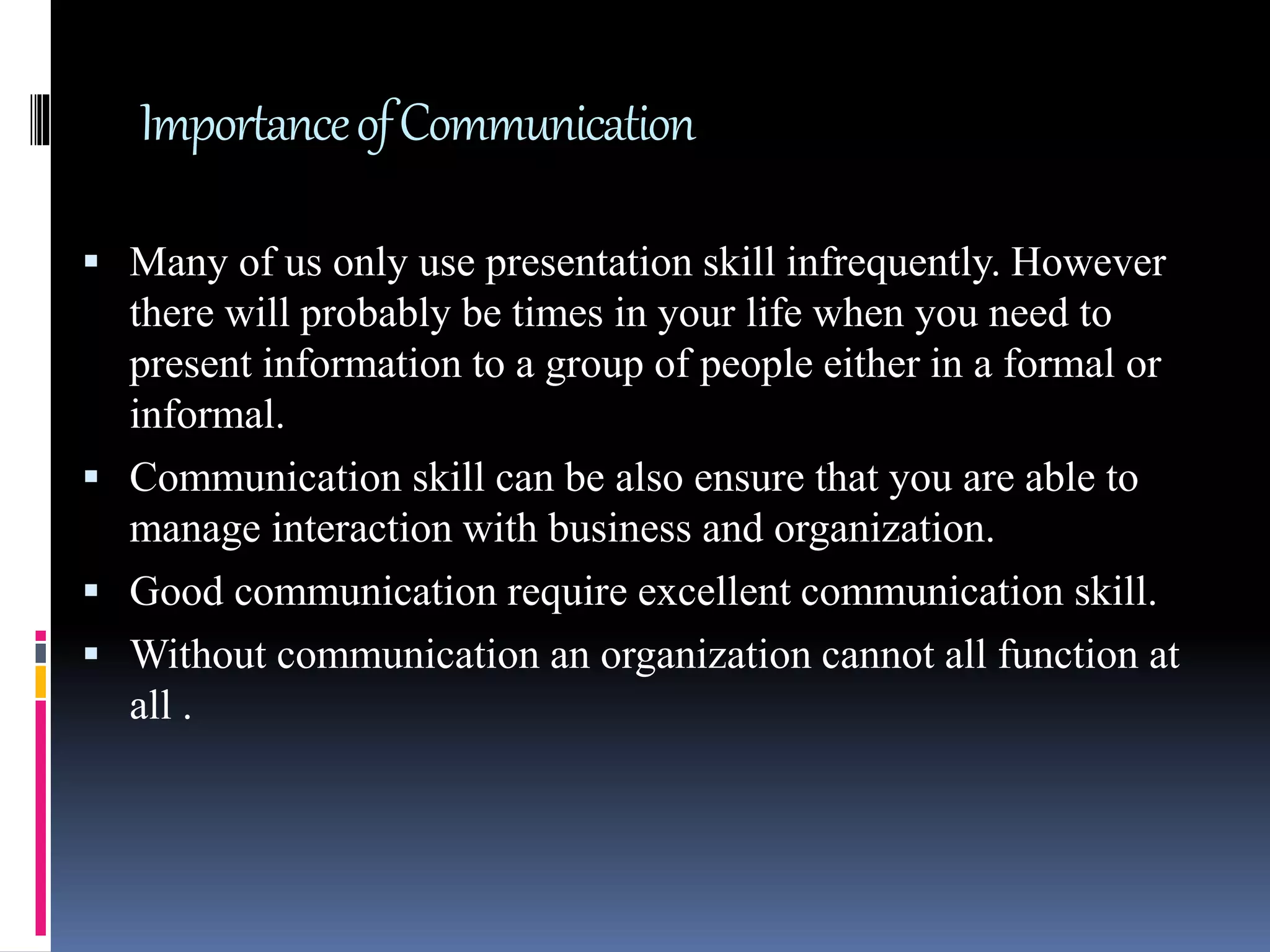 Introduction to communication skill | PPT
