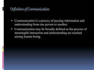 Introduction to communication skill | PPTX