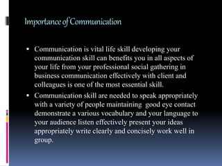 Introduction to communication skill | PPTX