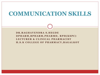 Introduction to Communication Skills | PPTX