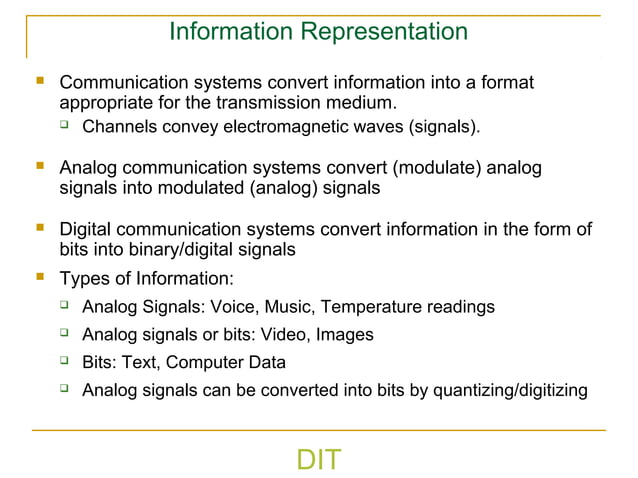 Introduction to communication system lecture1 | PPT | Digital Audio | Computer Software and ...