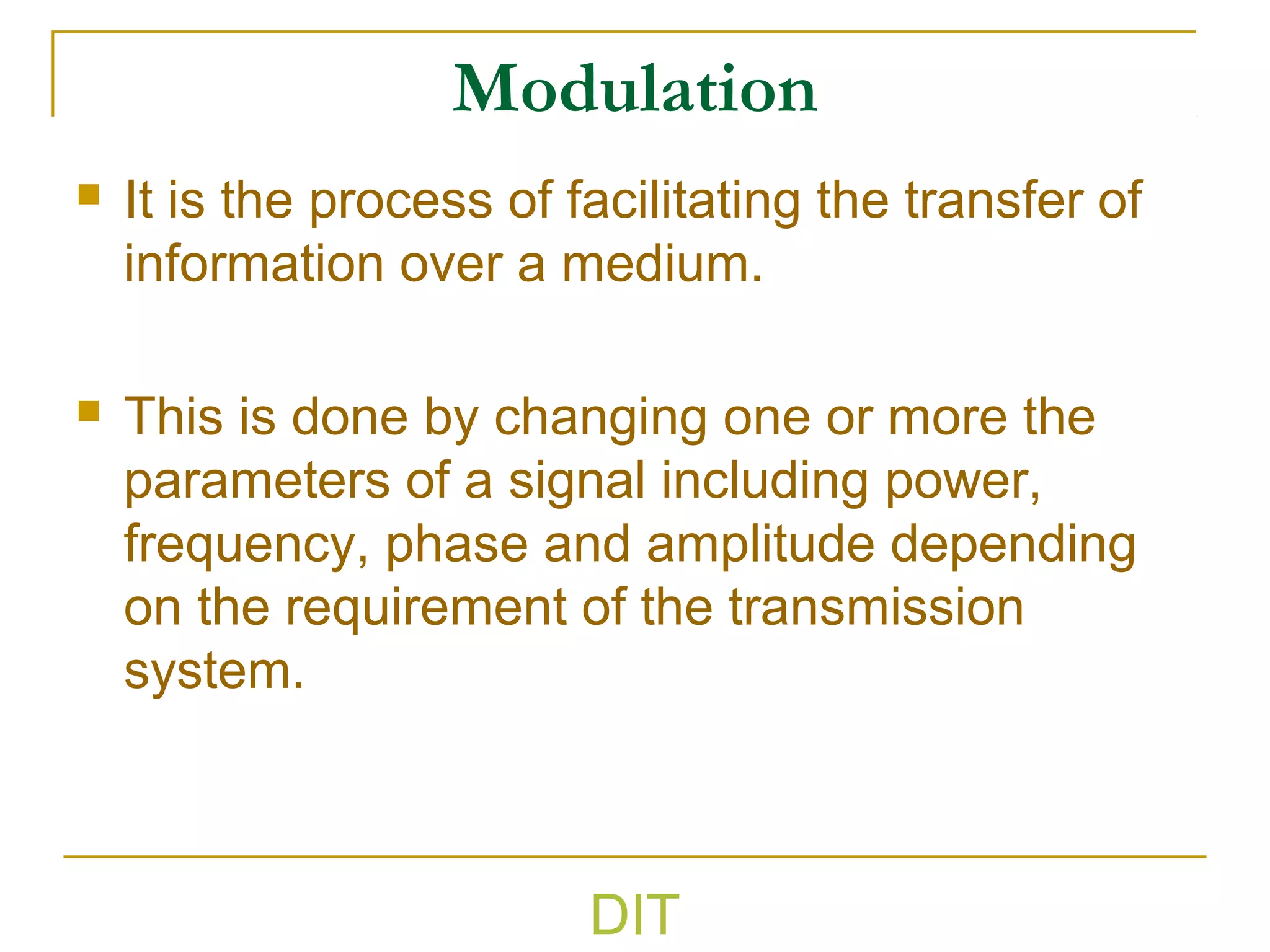 Introduction to communication system lecture2 | PPT