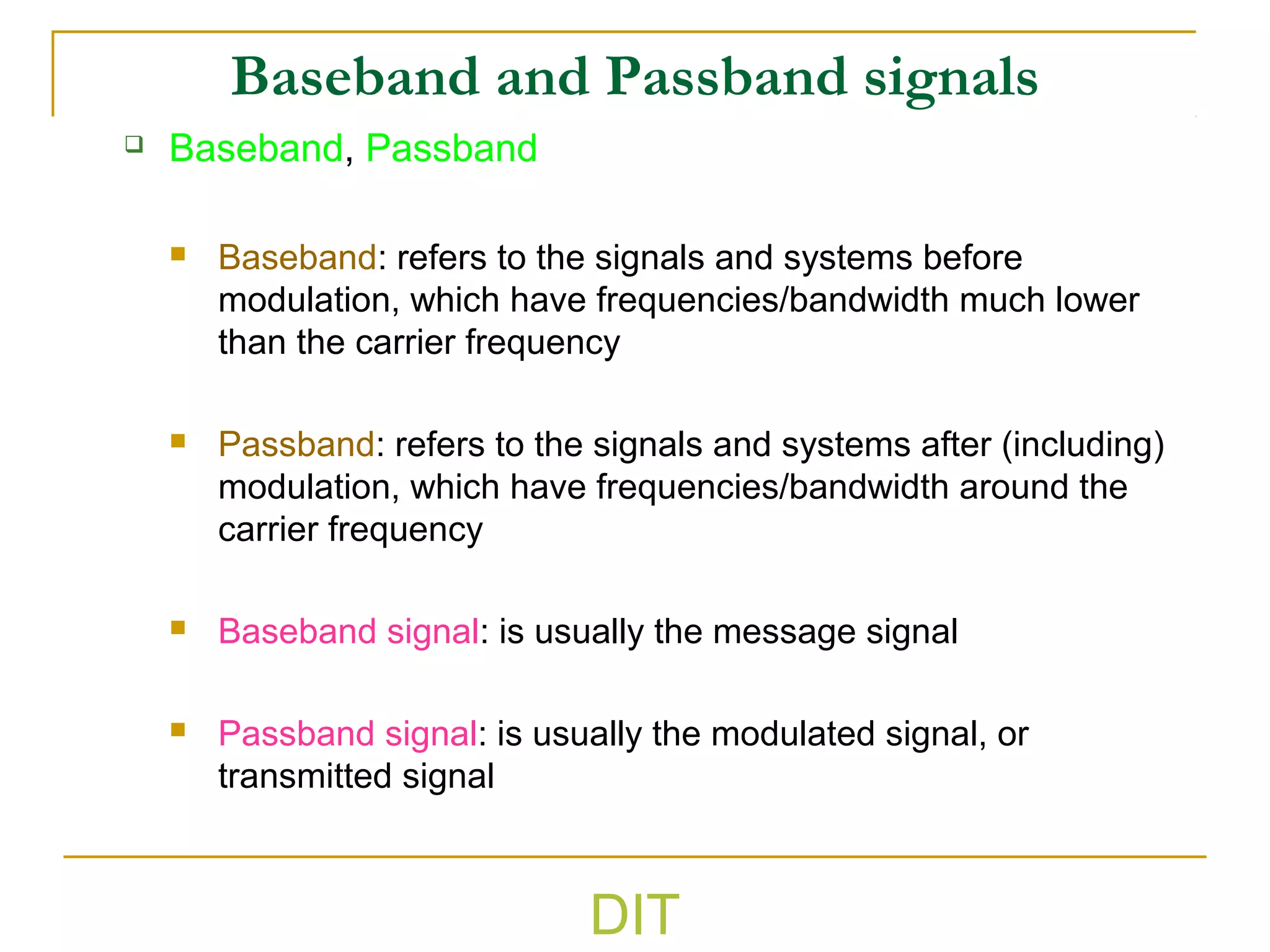 Introduction to communication system lecture2 | PPT