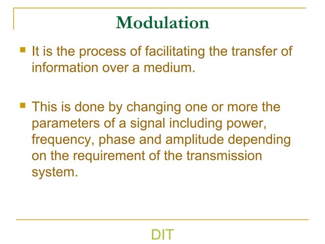 Introduction to communication system lecture2 | PPT