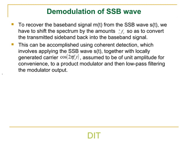 Introduction to communication system lecture2 | PPT