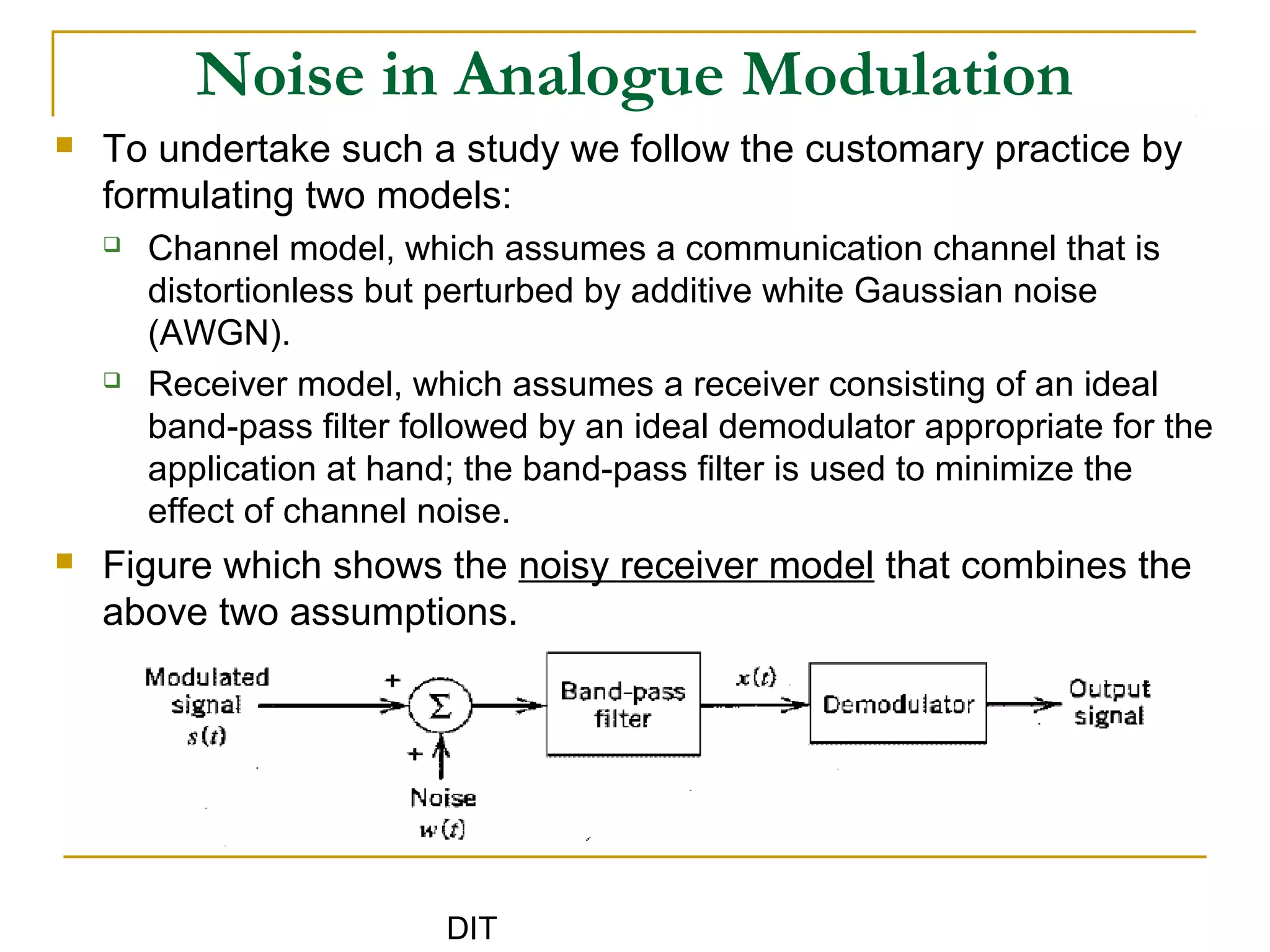 Introduction to communication system lecture3 | PPT