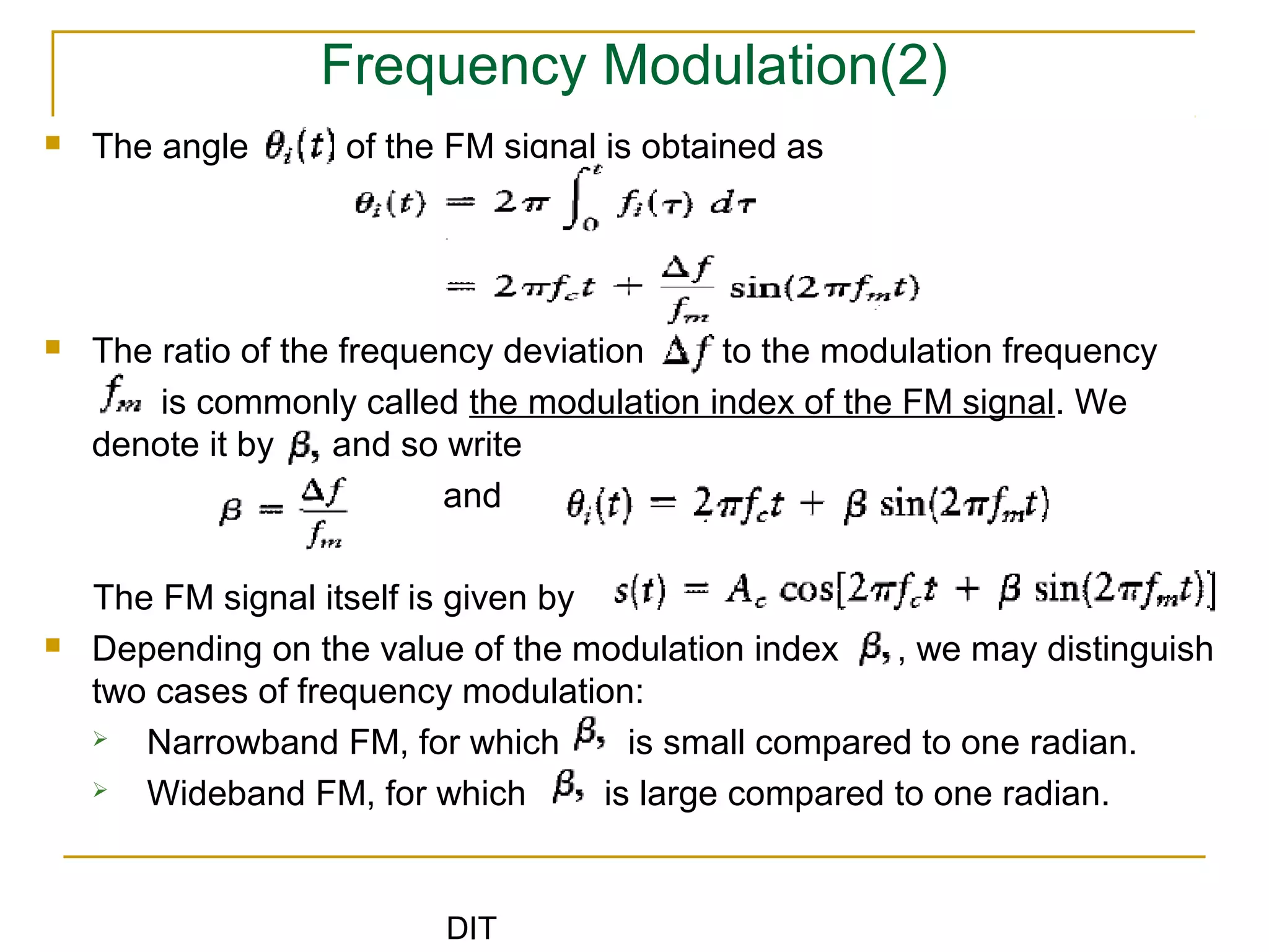 Introduction to communication system lecture3 | PPT