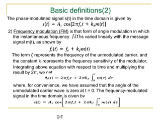 Introduction to communication system lecture3 | PPT