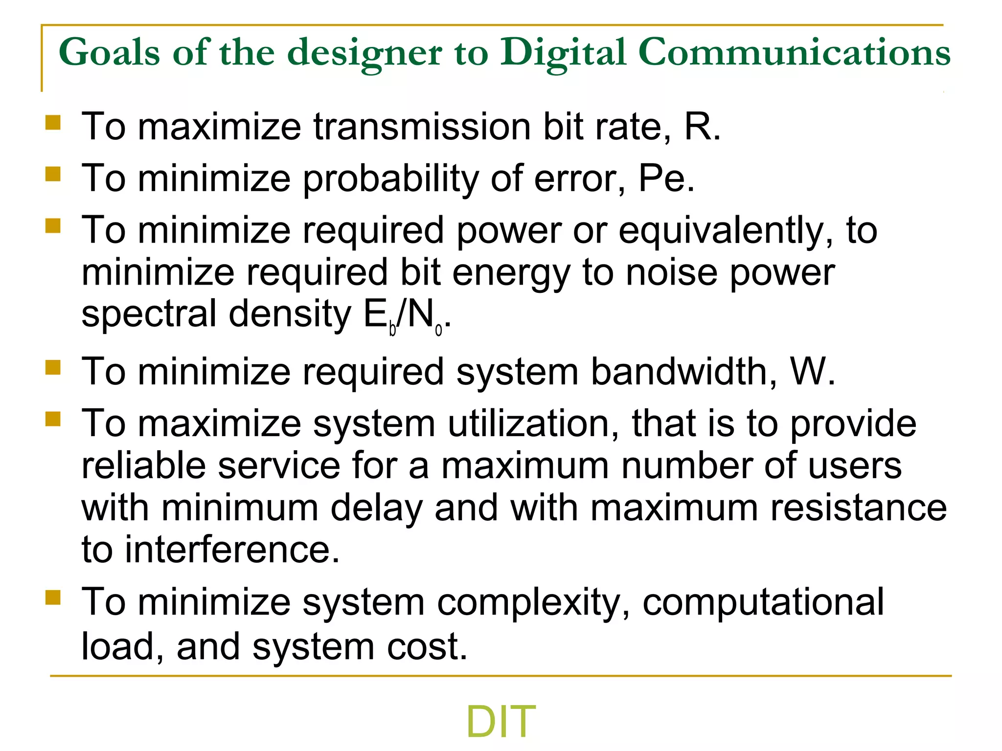 Introduction to communication system lecture5 | PPT | Digital Audio ...