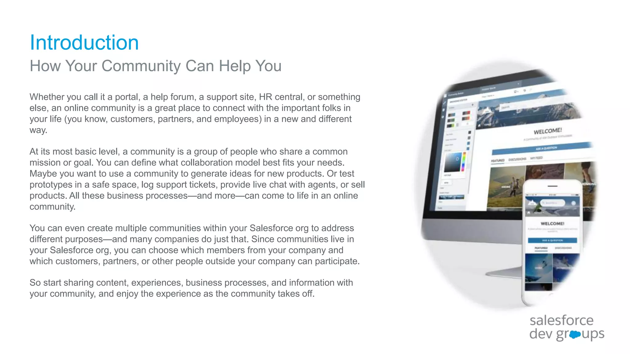 Introduction to Salesforce Communities [Milan Nonprofit] | PPTX