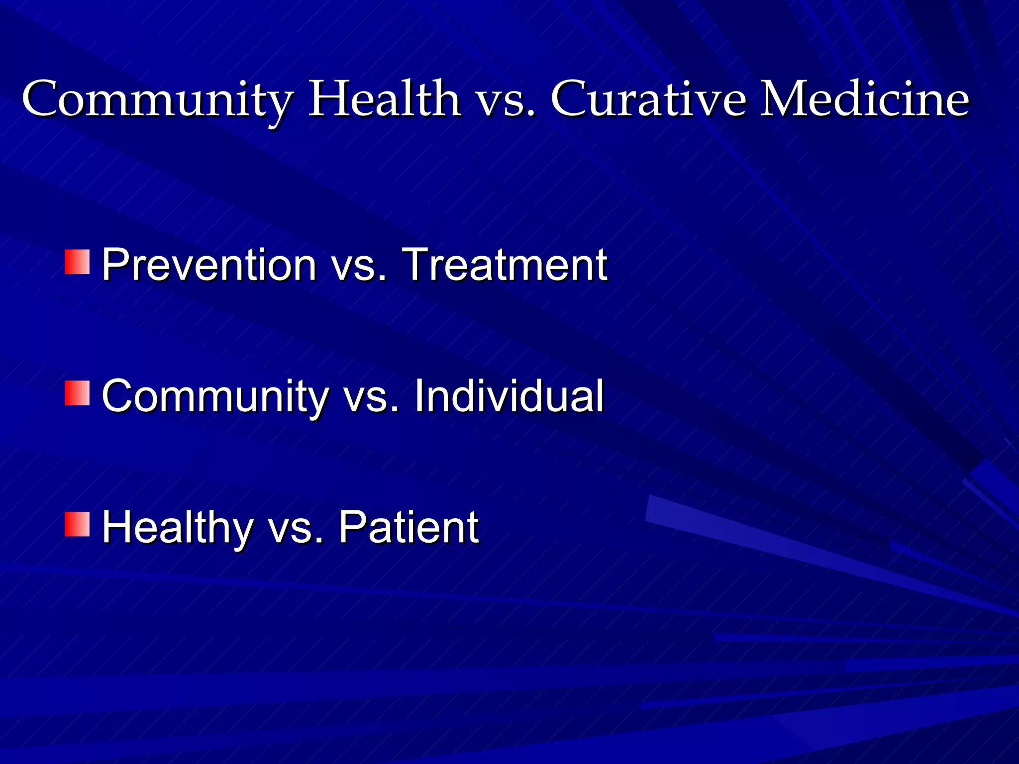 Introduction to community health | PPT