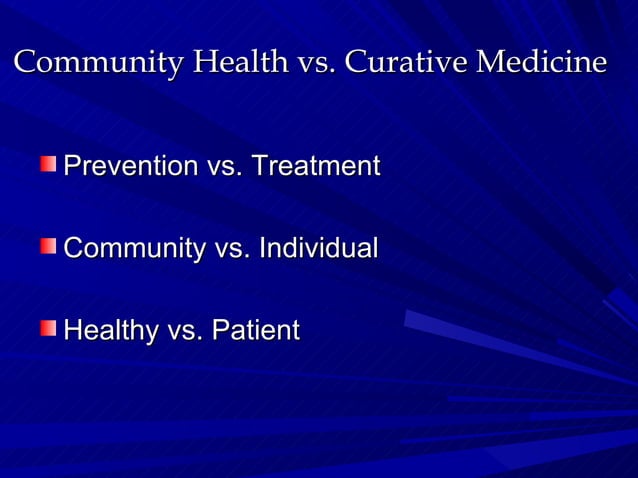 Introduction to community health | PPT