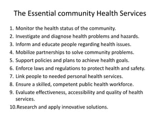 Introduction to community health by Imran Ahmed Abdulkadir BSPH, MSc ...