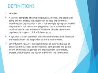 Introduction to Community Health. .ppt