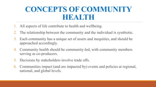 Introduction to community health nursing | PPTX