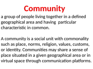 Introduction to Community Health Nursing.pptx | Eldercare | Family and ...