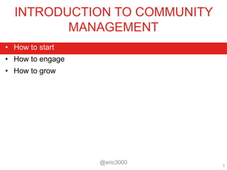 Introduction to community management | PPTX