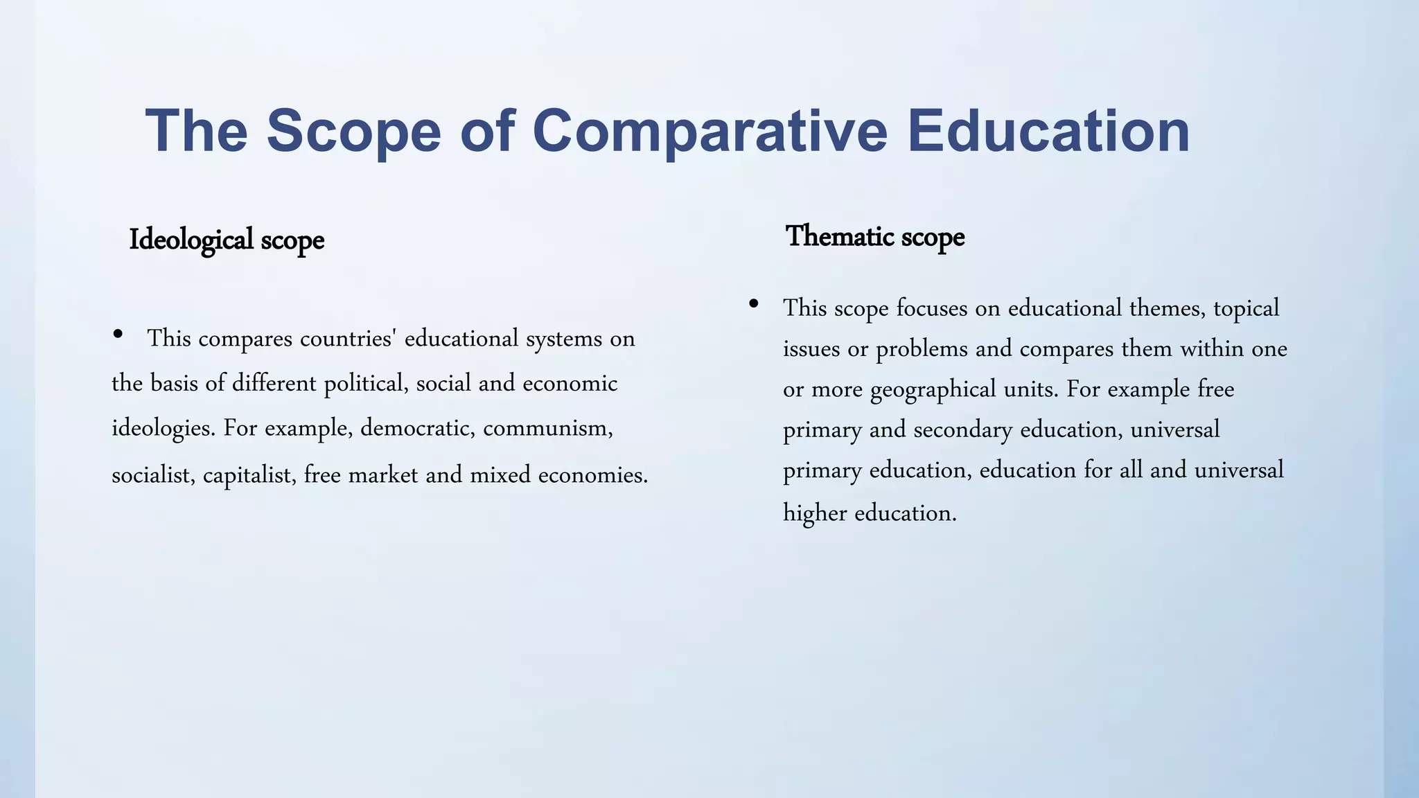 Introduction to comparative education | PPTX