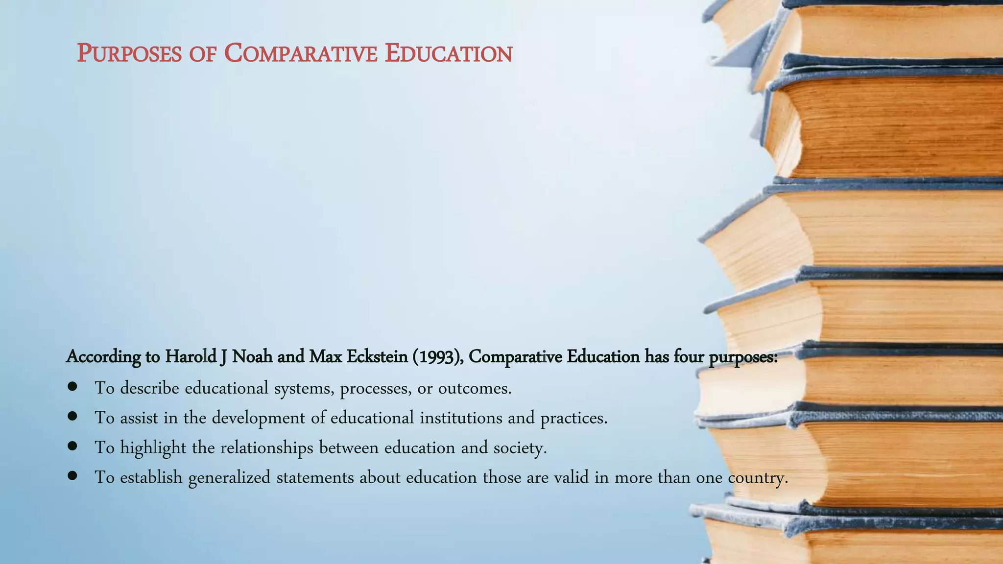 Introduction to comparative education | PPTX