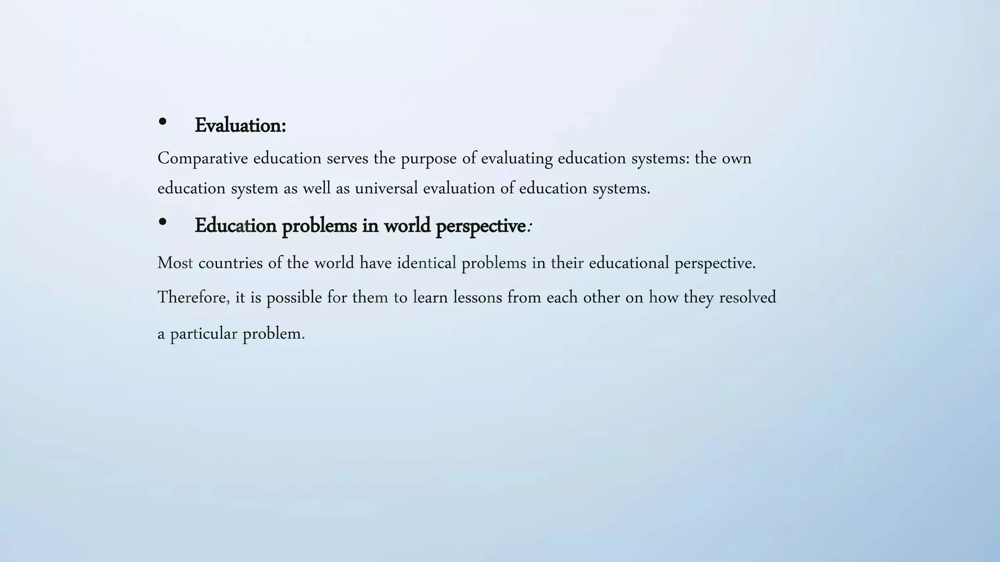 Introduction to comparative education | PPTX