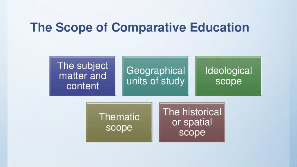 Introduction To Comparative Education