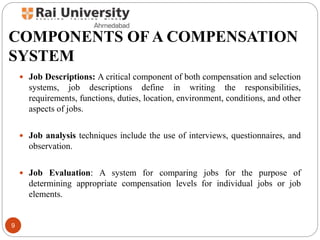 Introduction to compensation meaning and objectives | PPTX