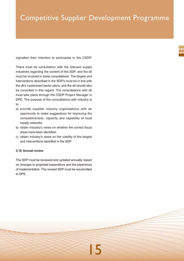 Introduction to competitive supplier dev prog | PDF