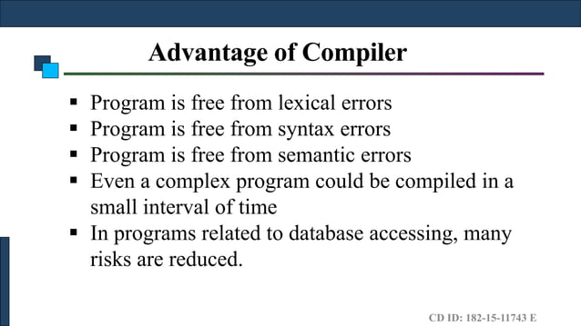 Introduction to Compiler by Md. Hasan Imam Bijoy | PPTX | Programming Languages | Computing