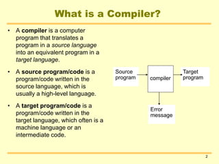 Introduction to compilers | PDF | Programming Languages | Computing