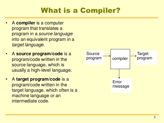 Introduction to compilers
