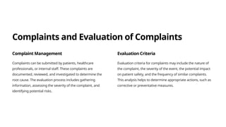 Introduction to Complaints in Quality Assurance on Slideshare by Raj ...