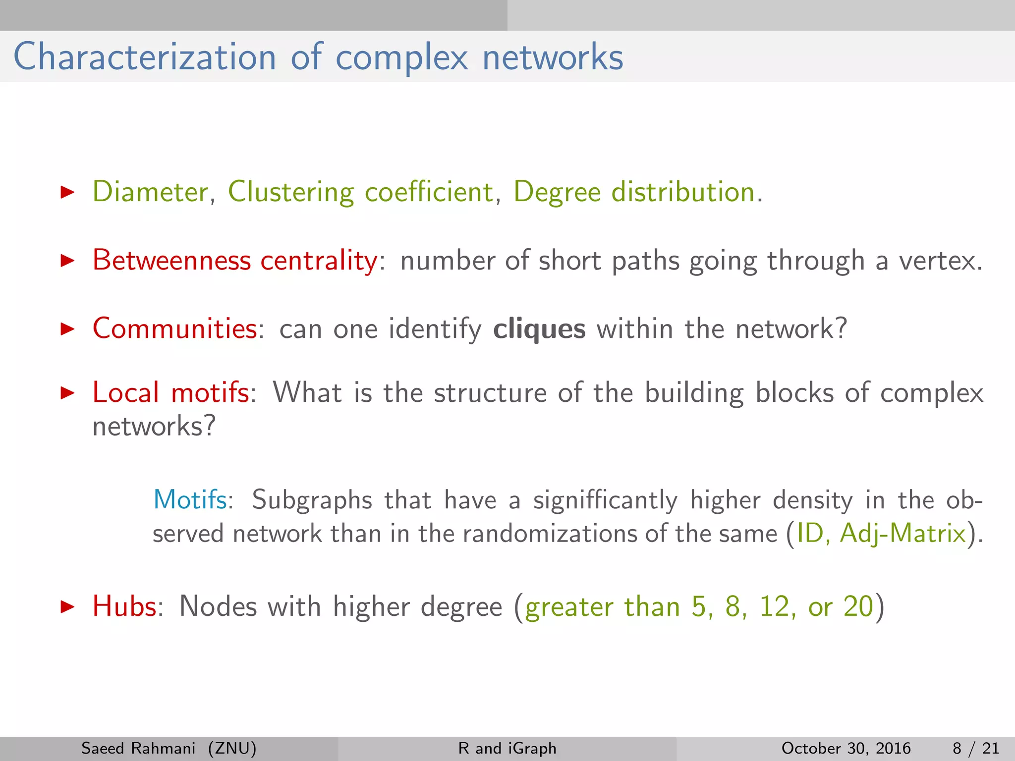 Introduction to Complex Networks | PDF