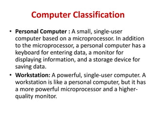 Introduction to components of computer system | PPTX