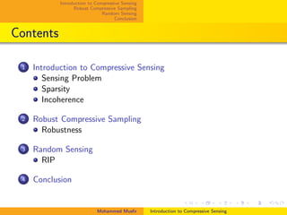 Introduction to compressive sensing | PDF