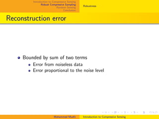 Introduction to compressive sensing | PDF